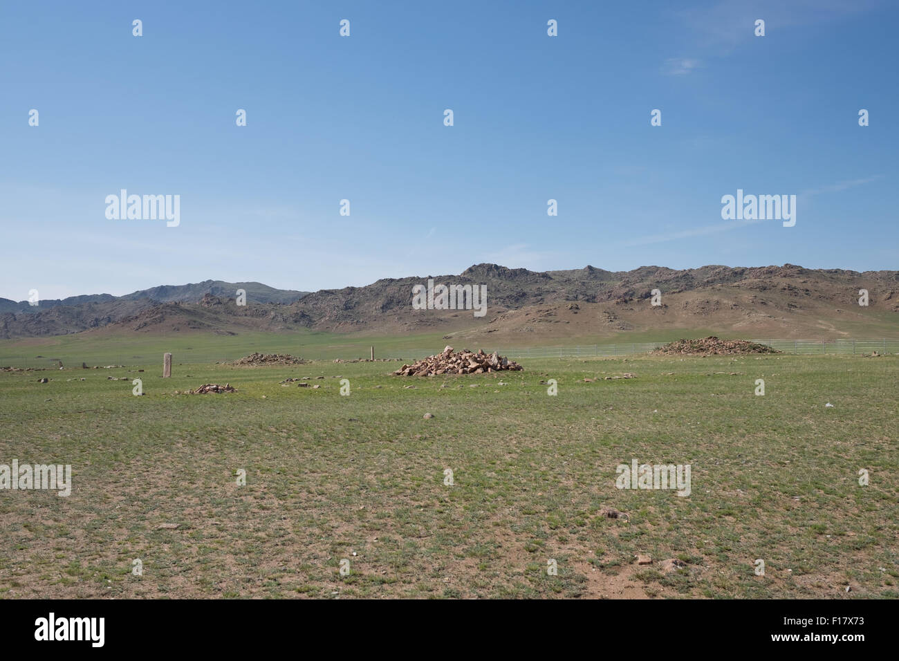 Deer Stones (Reindeer Stones) near the provincial capital city of Murun ...
