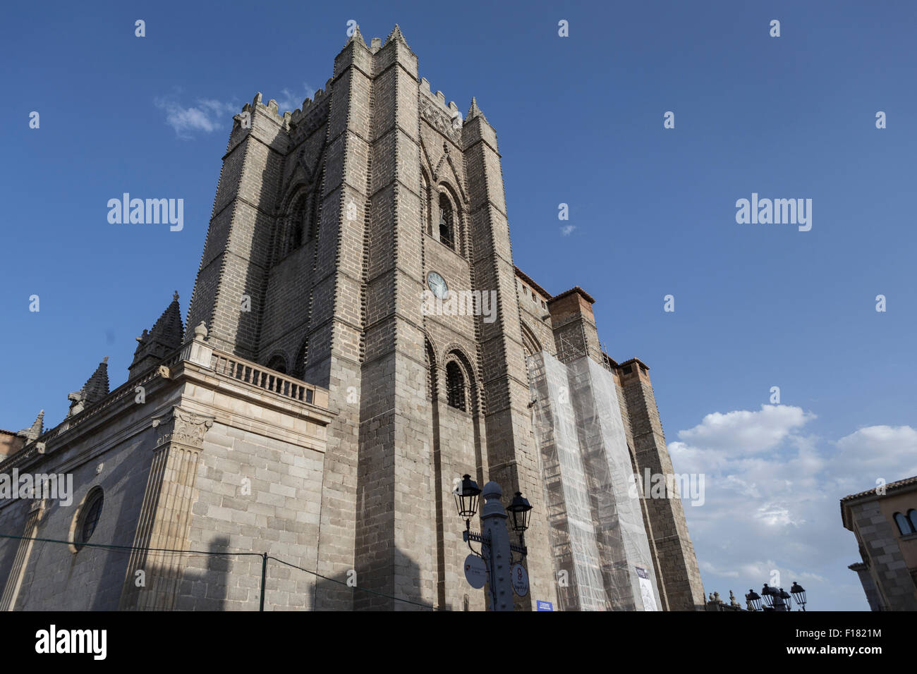 Catedral of Avila, first gothic cathedral in Spain, Europe Stock Photo ...