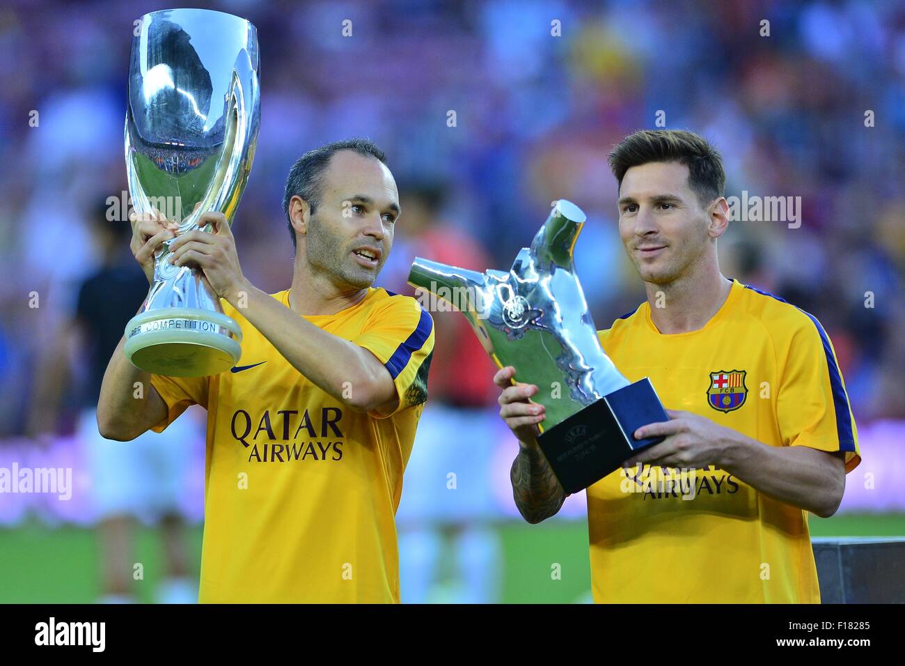 Barcelona, Spain. 29th Aug, 2015. FC Barcelona forward LIONEL MESSI ...