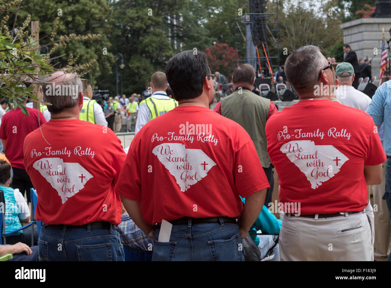 Evangelical Christians pray during the "Stand With God" rally August 29 ...