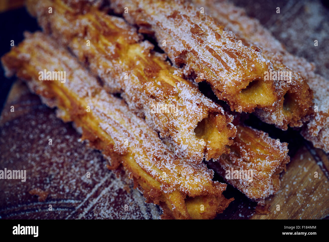 A pile of Churros sticks at a market Stock Photo - Alamy