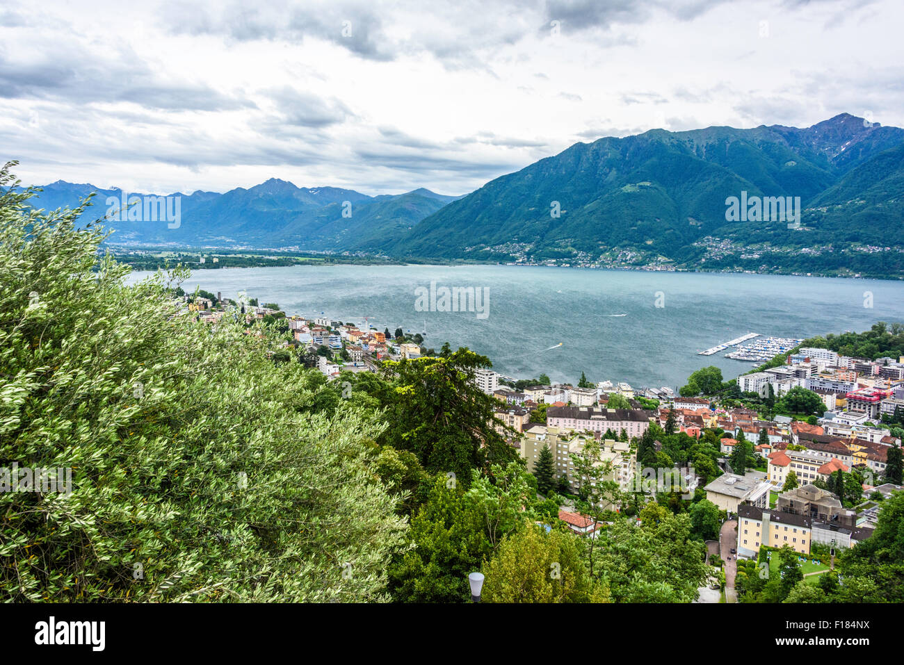 Views around Locarno on Lake Maggiore and the gondola up to Cimetta ...