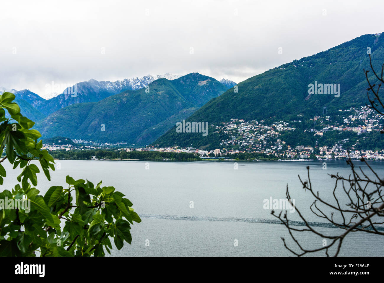 Views around Locarno on Lake Maggiore and the gondola up to Cimetta ...