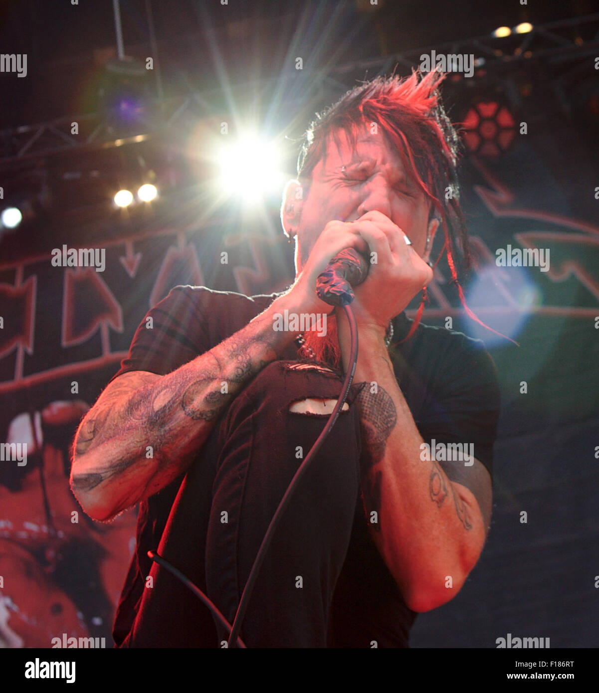 Rockstar Energy Mayhem festival at The Sleep Train Amphitheatre - Performances Featuring: Chad ...