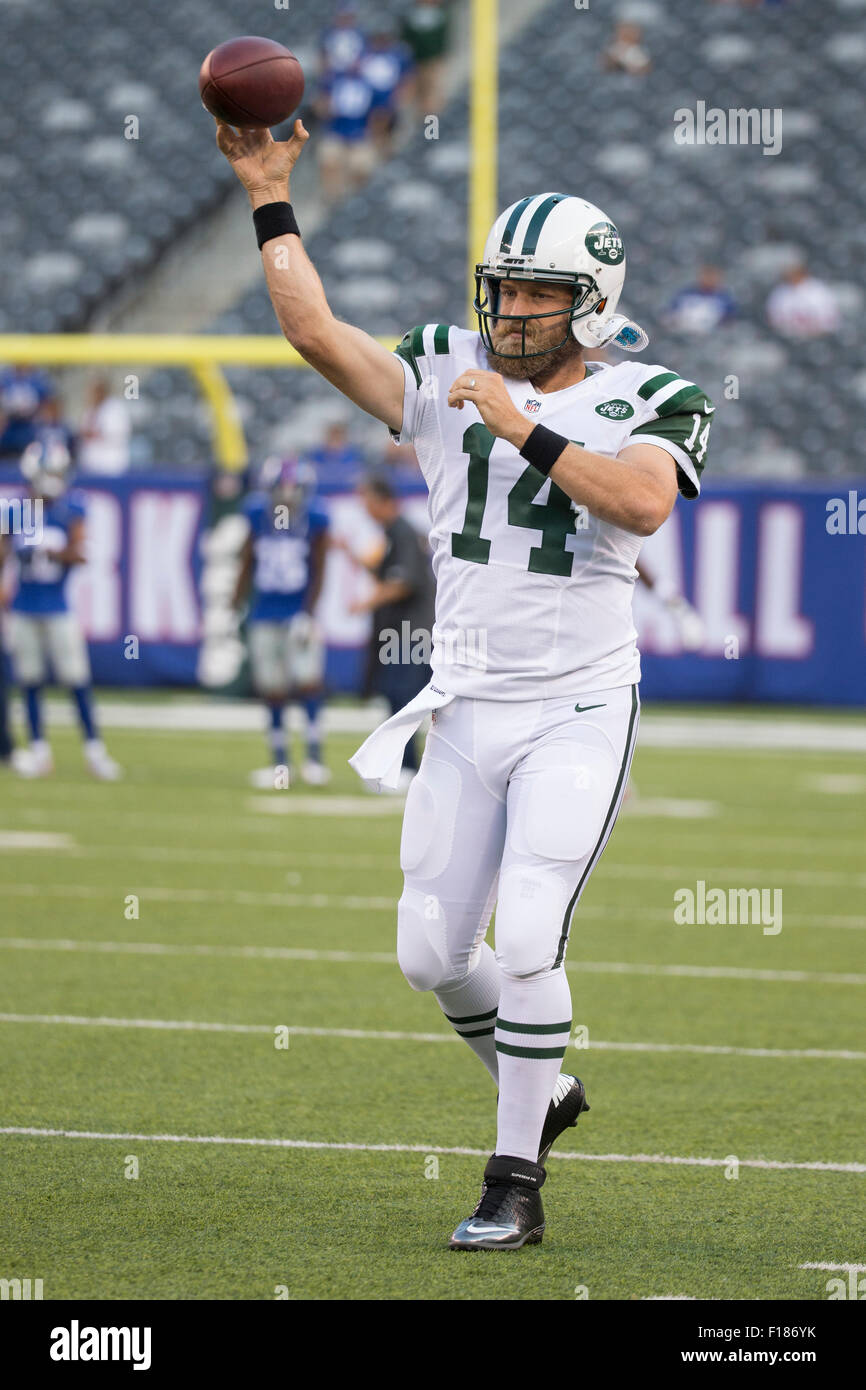 East Rutherford, New Jersey, USA. 29th Aug, 2015. New York Jets ...