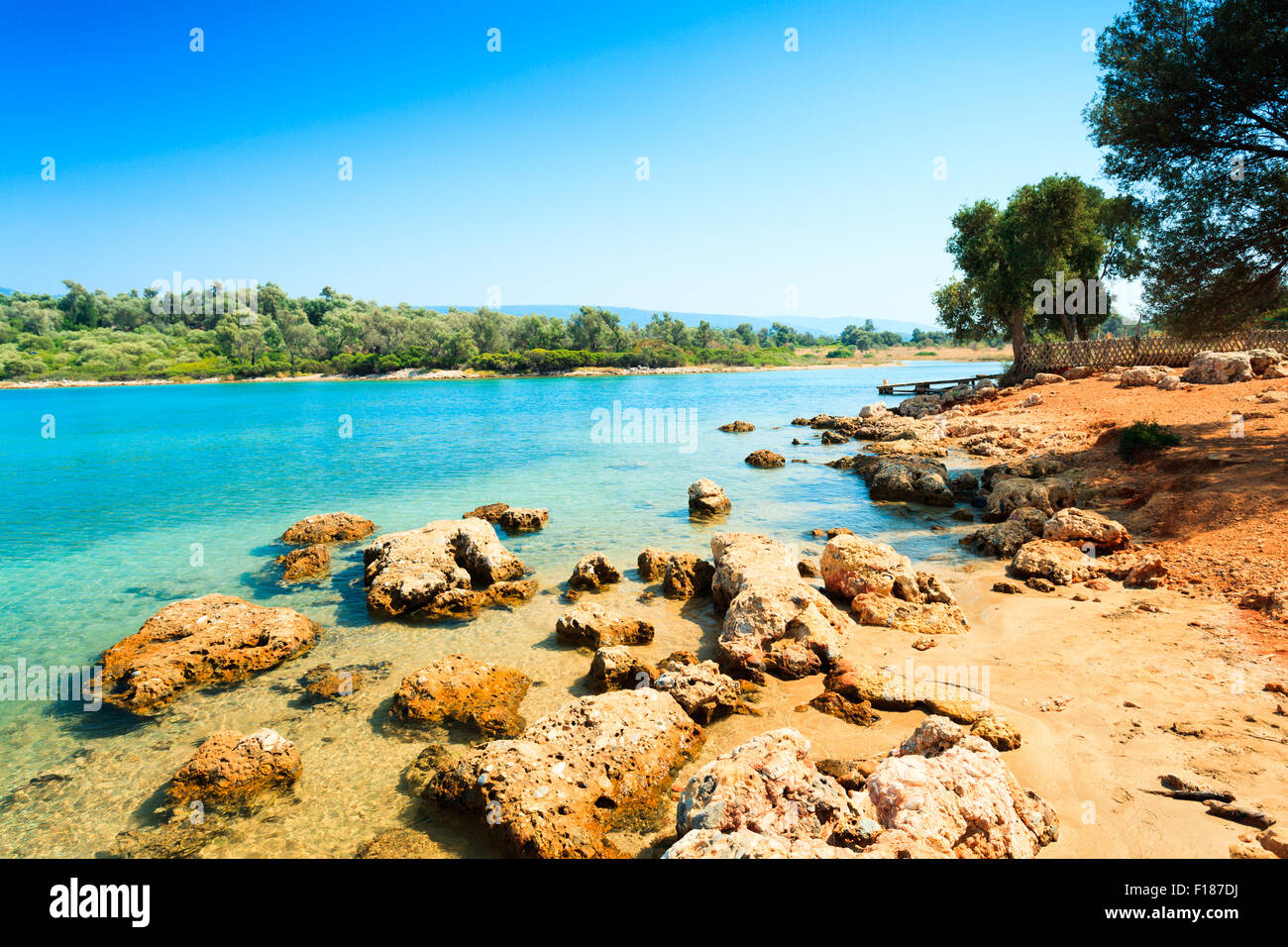 coastal landscape on Cleopatra's island Stock Photo - Alamy