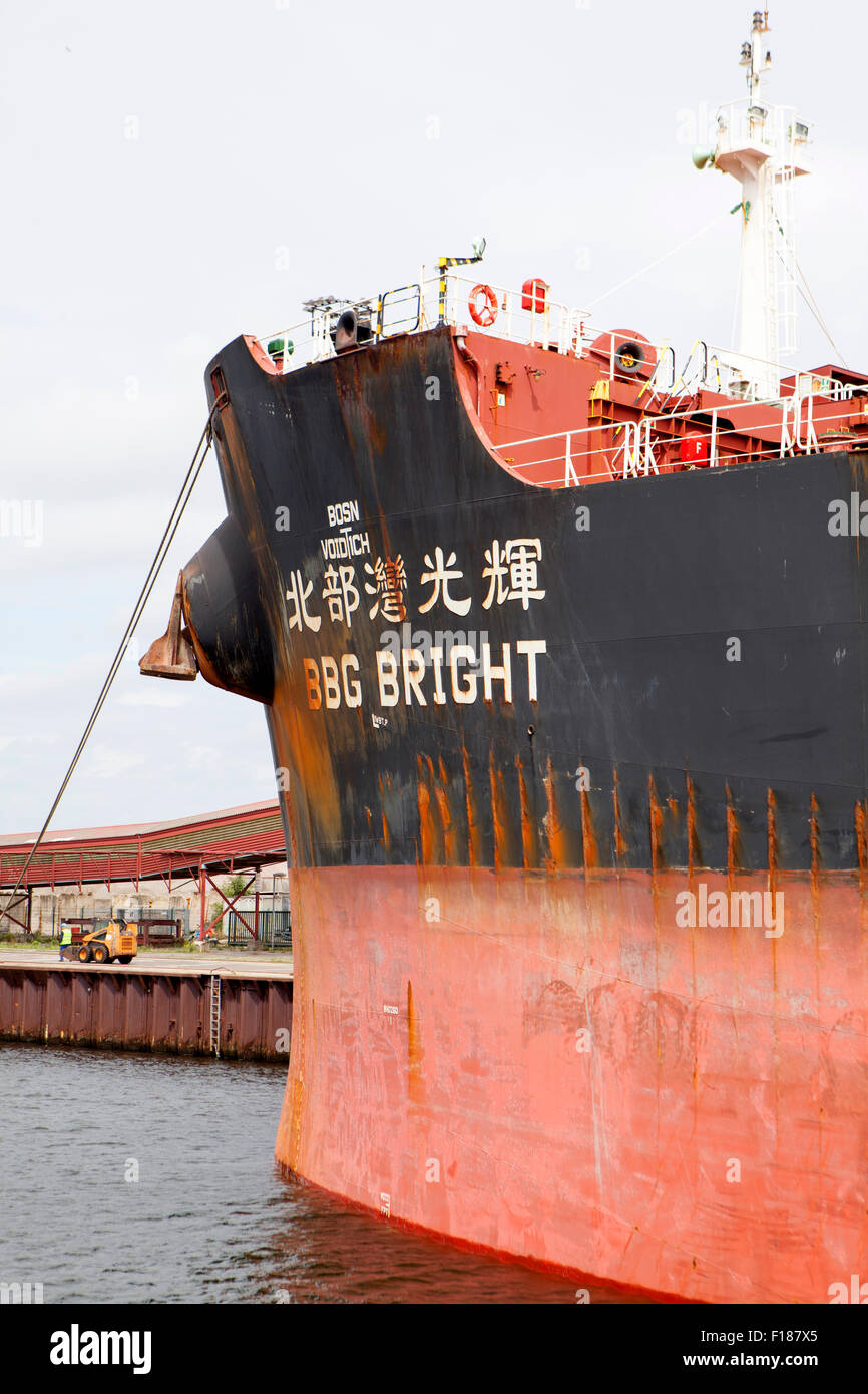 BBG Bright IMO 9598177 Bulk Carrier merchant ship registered in Hong ...