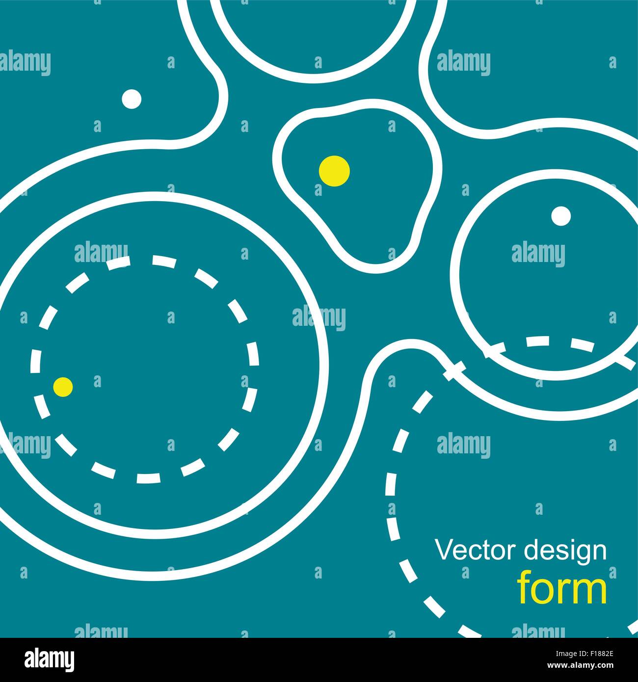 Abstract background of dotted lines and balls Stock Vector Image & Art ...