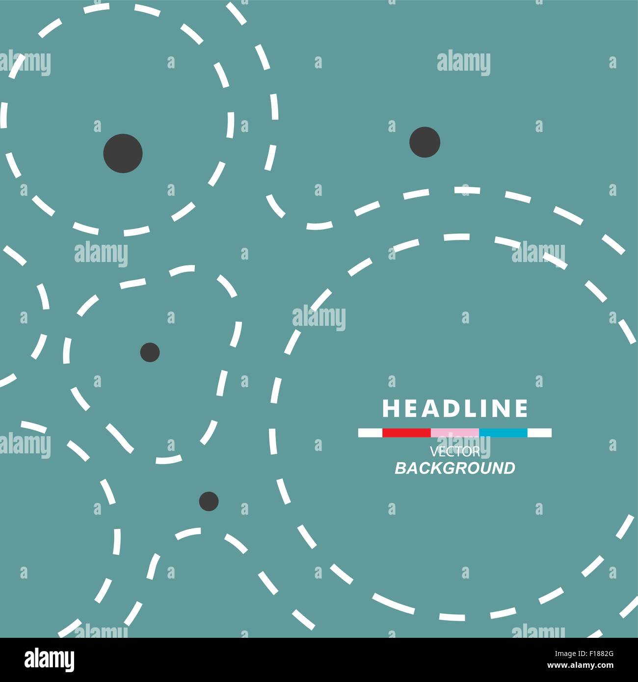 Abstract background of dotted lines and balls Stock Vector Image & Art ...