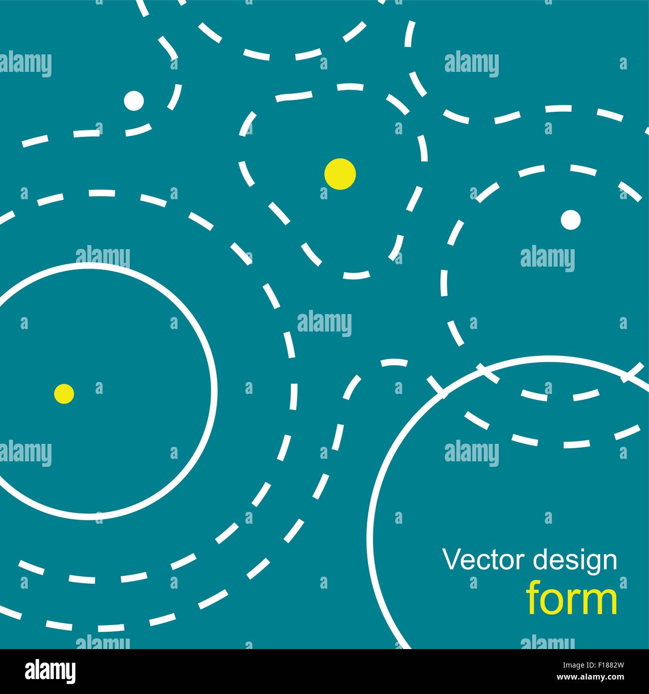 Abstract background of dotted lines and balls Stock Vector Image & Art ...