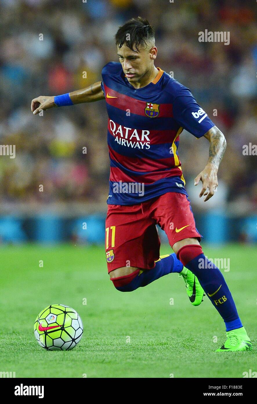 Barcelona, Spain. 29th Aug, 2015. FC Barcelona forward NEYMAR JUNIOR ...