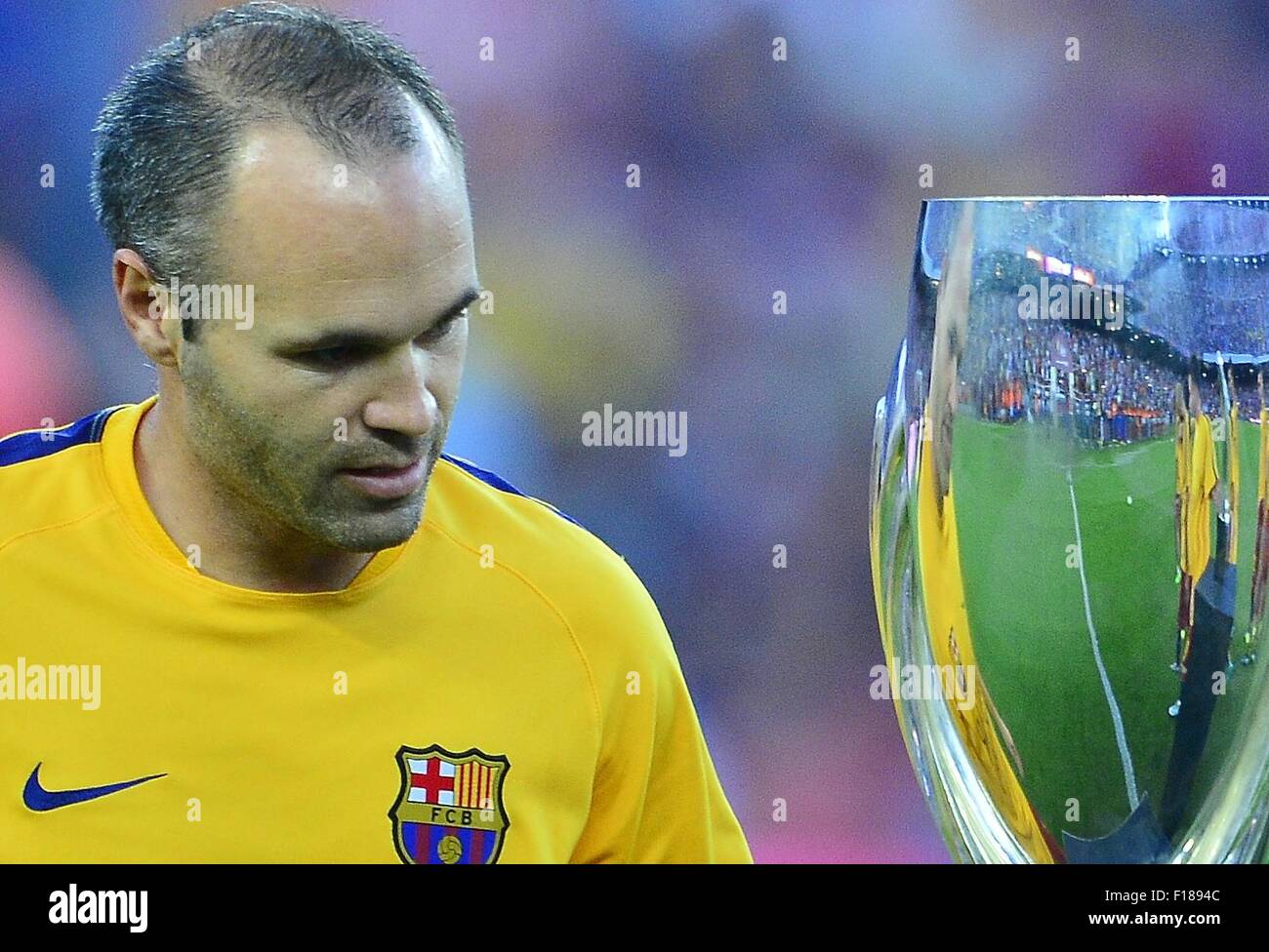 Barcelona, Spain. 29th Aug, 2015. FC Barcelona midfielder ANDRES ...