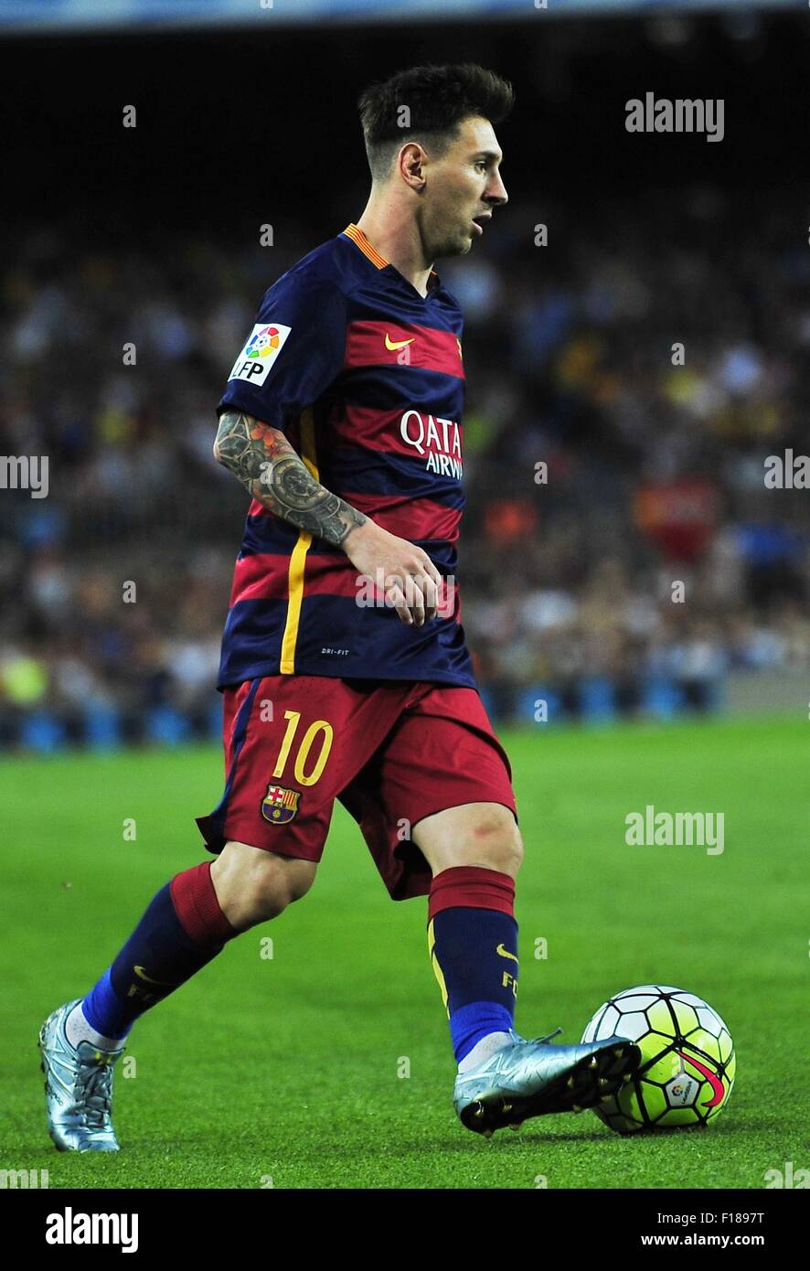 Barcelona, Spain. 29th Aug, 2015. FC Barcelona forward LIONEL MESSI ...