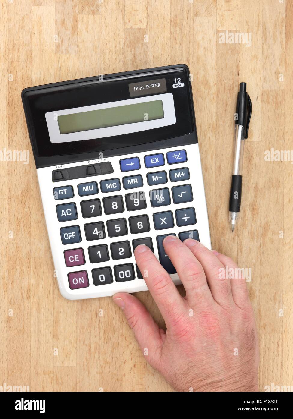 A close up shot of an oversized calculator Stock Photo - Alamy