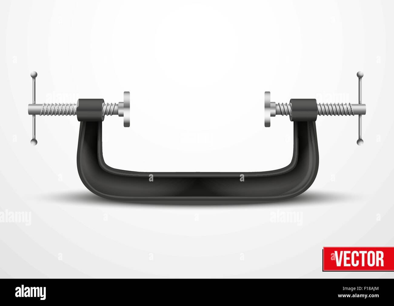 Large clamp compression tool. Conceptual vector Stock Vector Image ...