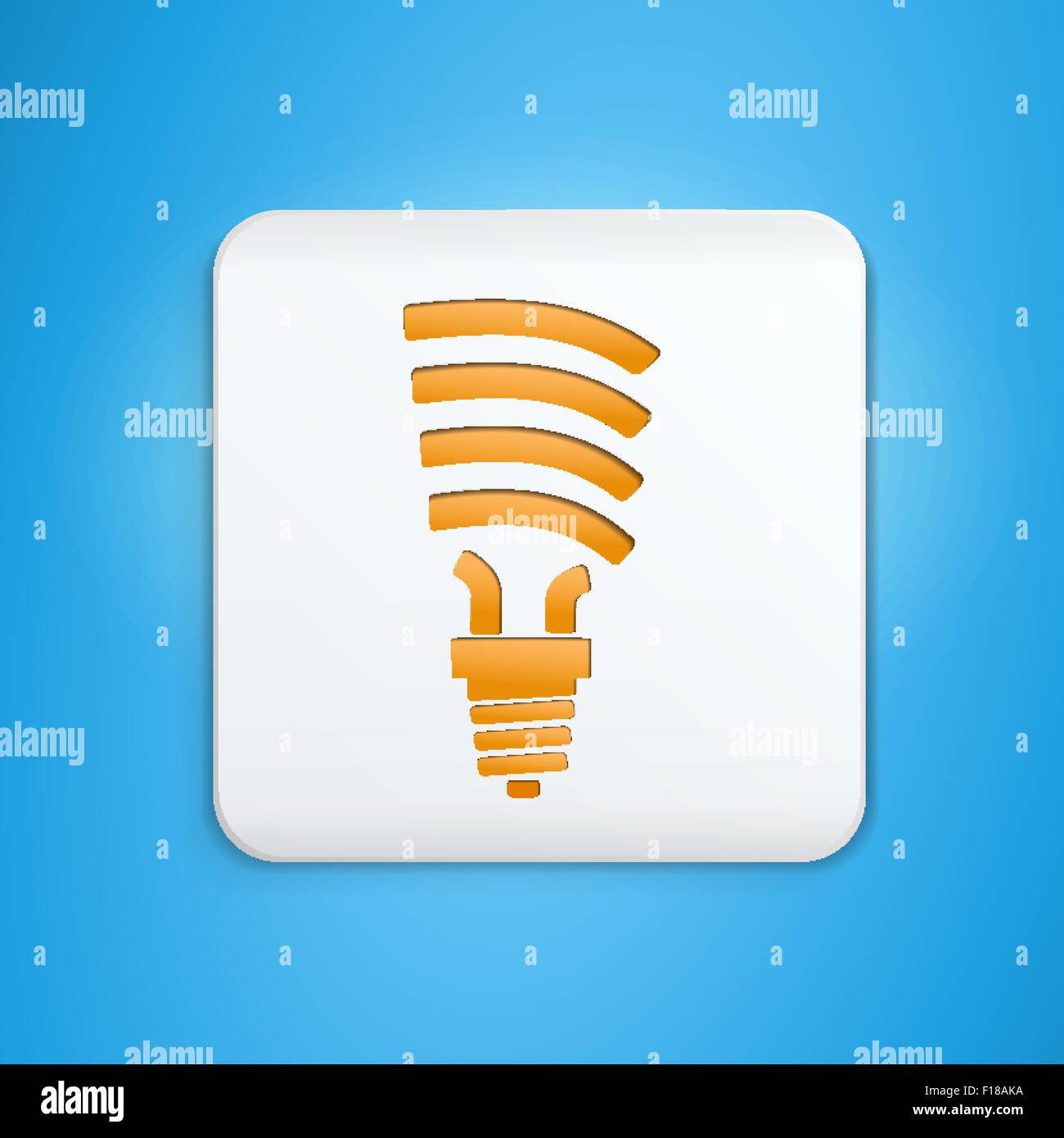Vector light bulb button Stock Vector Image & Art - Alamy