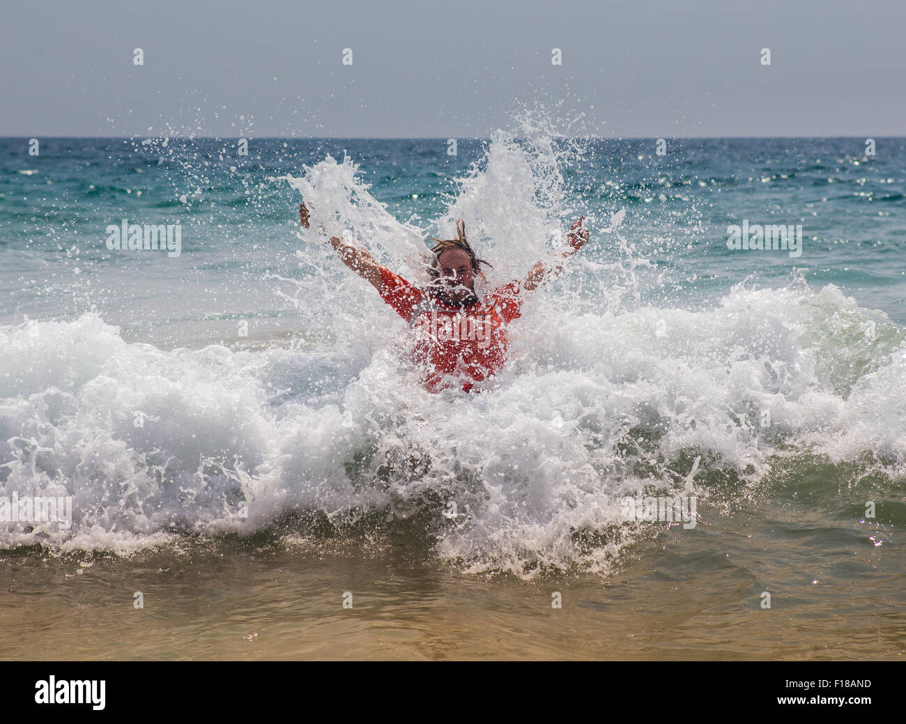 Waiting of a wave Stock Photo - Alamy
