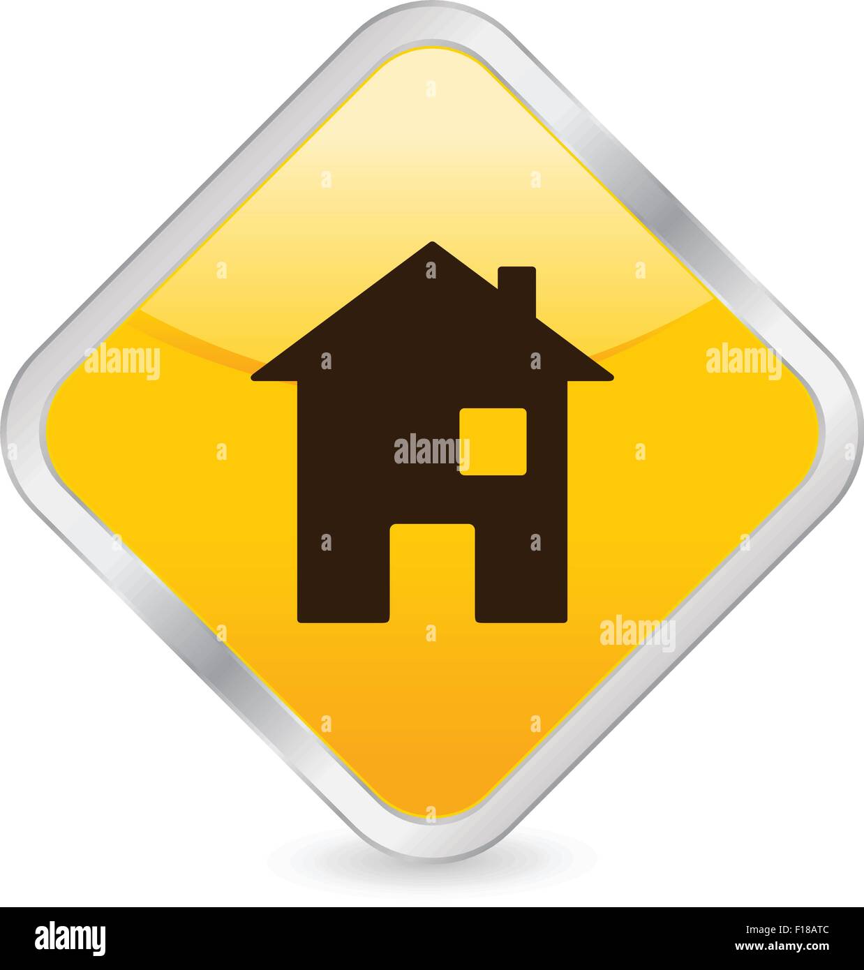 Square Home Button Icon