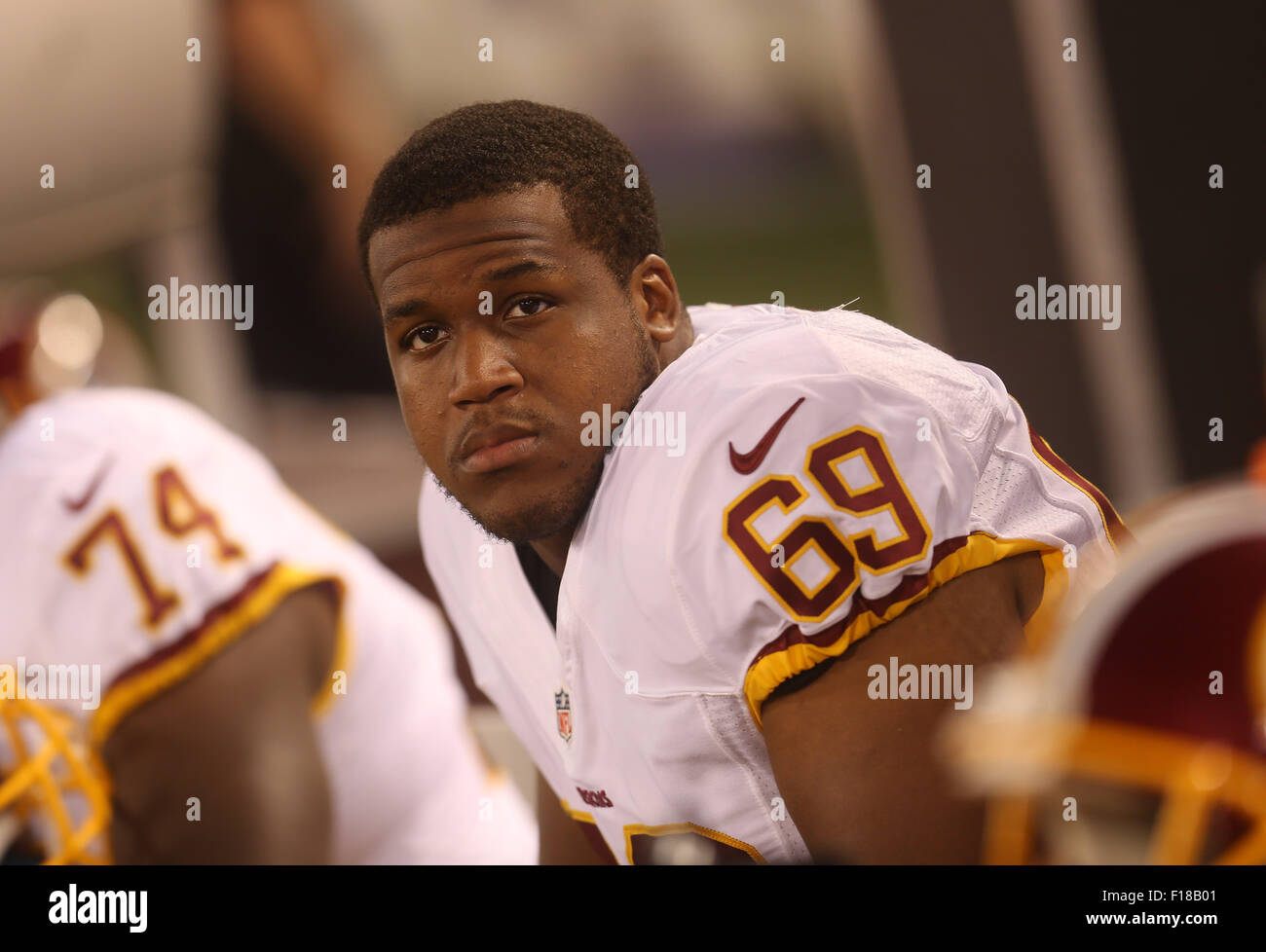 Washington Redskins T Takoby Cofield (69) pictured during a preseason ...
