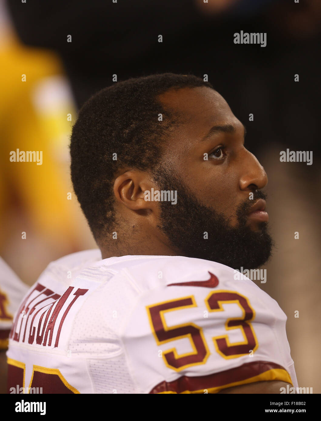 Washington Redskins LB Jackson Jeffcoat (53) pictured during a ...