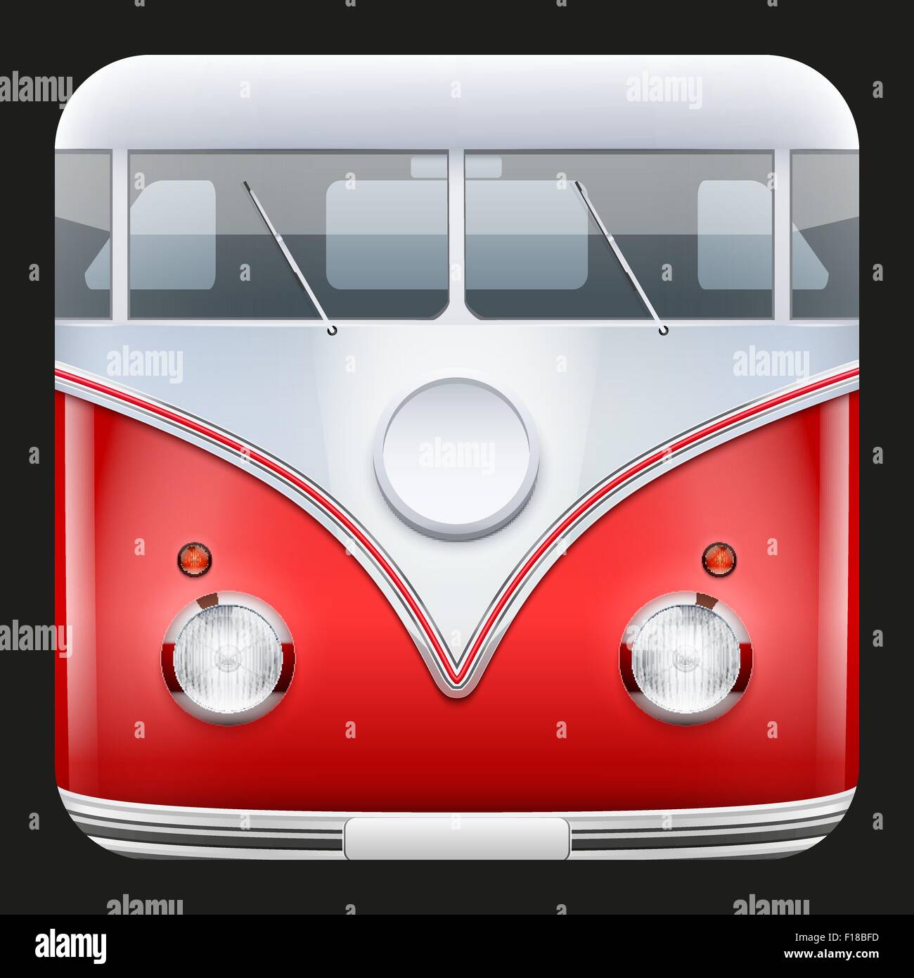 Square Icon Popular bus classic Camper Van Stock Vector Image & Art - Alamy
