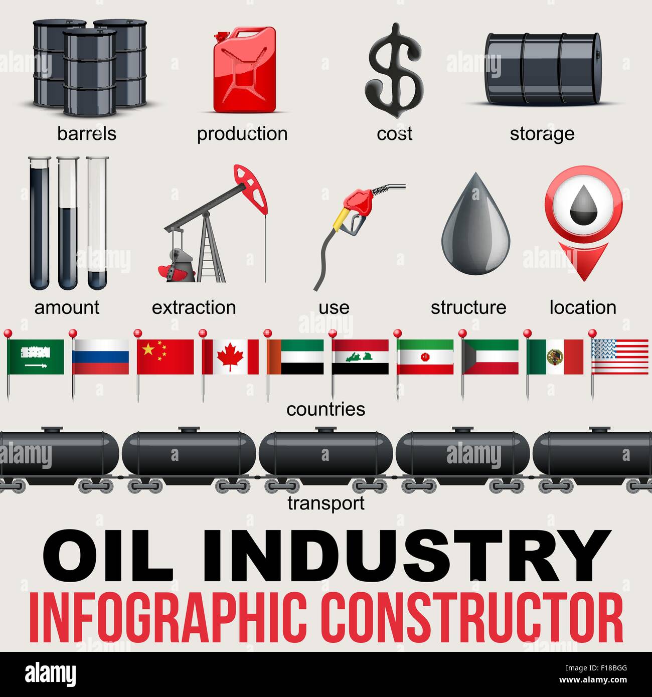 Oil Industry Infographic design Elements Stock Vector Image & Art - Alamy