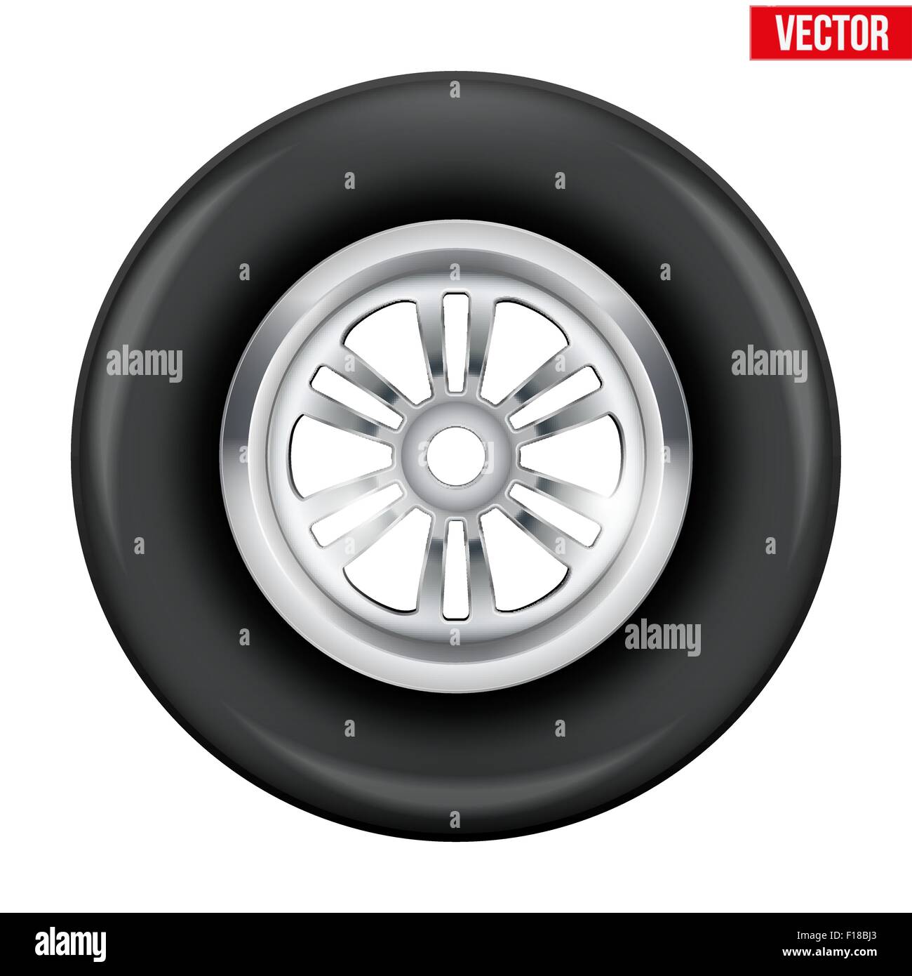 vector race wheel and tire symbol Stock Vector Image & Art - Alamy