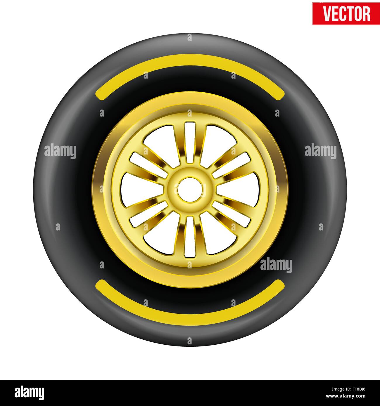 vector Race wheel and tire symbol Stock Vector Image & Art - Alamy