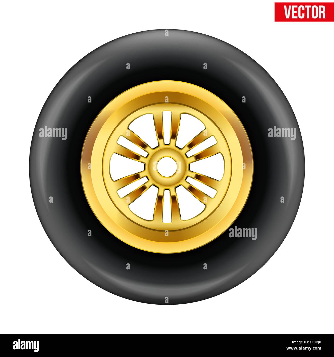 vector race wheel and tire symbol Stock Vector Image & Art - Alamy