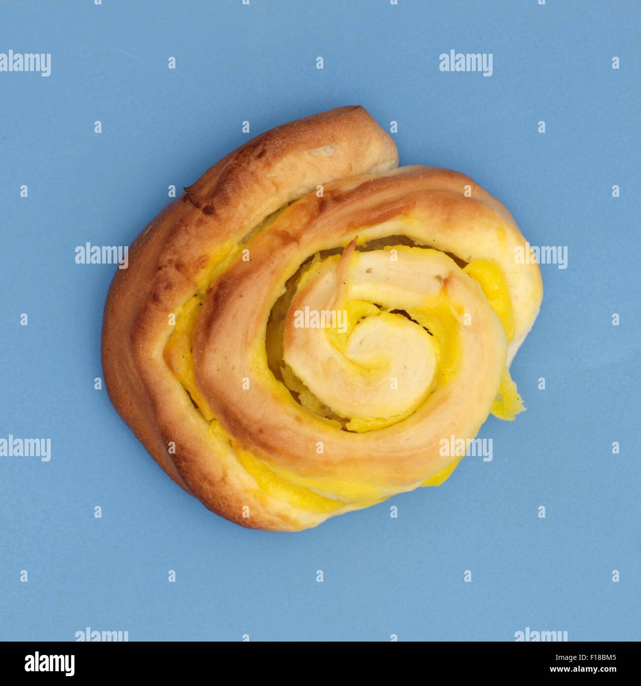 A close up shot of pastry custard scrolls Stock Photo - Alamy