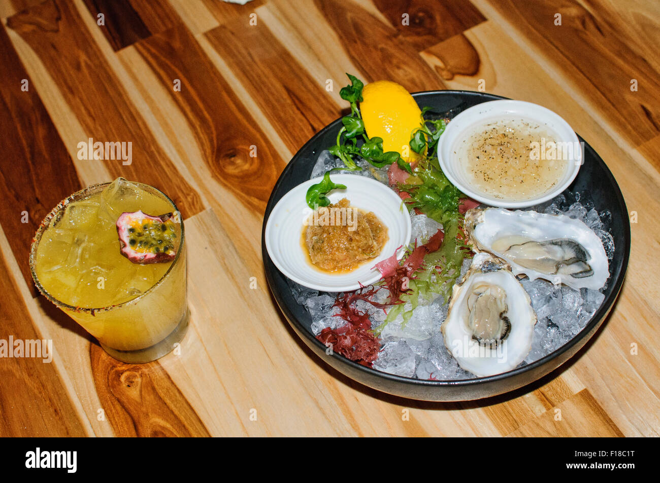 Fine Dining - Gourmet Oyster Stock Photo - Alamy