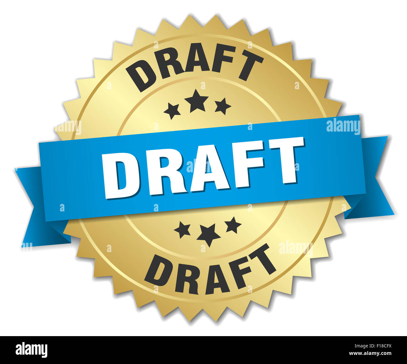 Draft badge Cut Out Stock Images & Pictures - Alamy