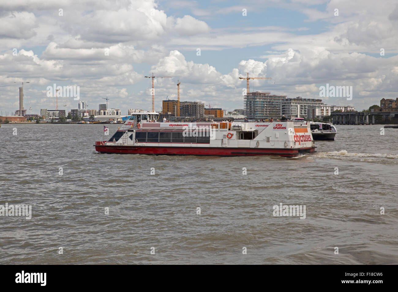 City cruises boat on the River Thames in London Stock Photo - Alamy