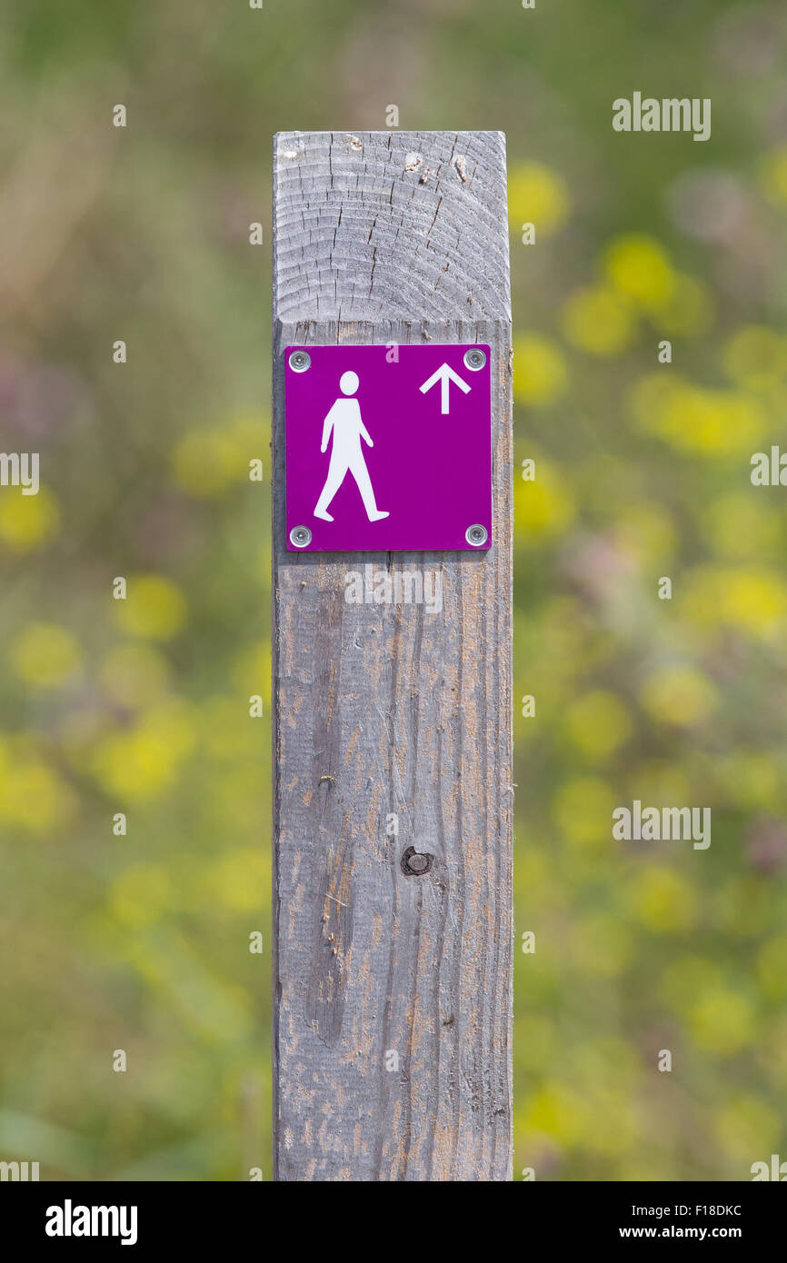 Public footpath sign, route through dutch nature Stock Photo - Alamy