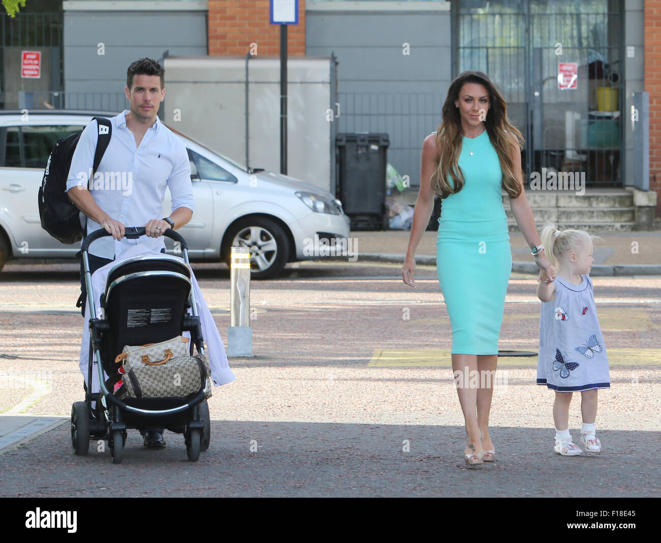 Michelle Heaton and her family outside ITV Studios Featuring: Michelle ...
