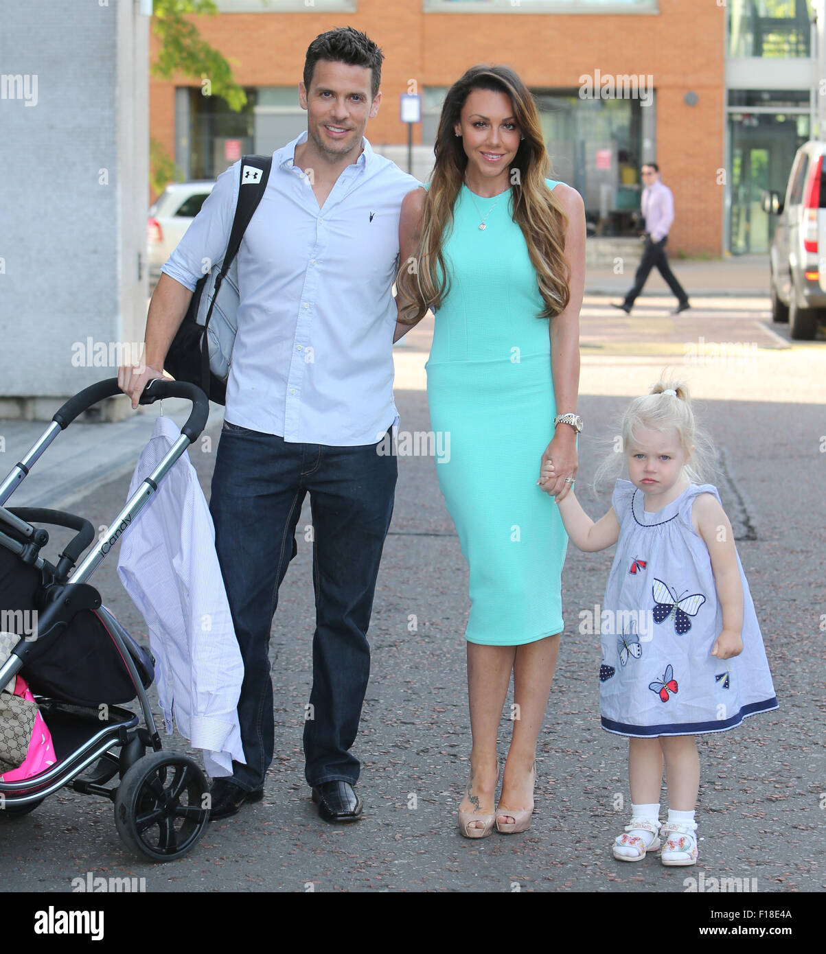 Michelle Heaton and her family outside ITV Studios Featuring: Michelle ...