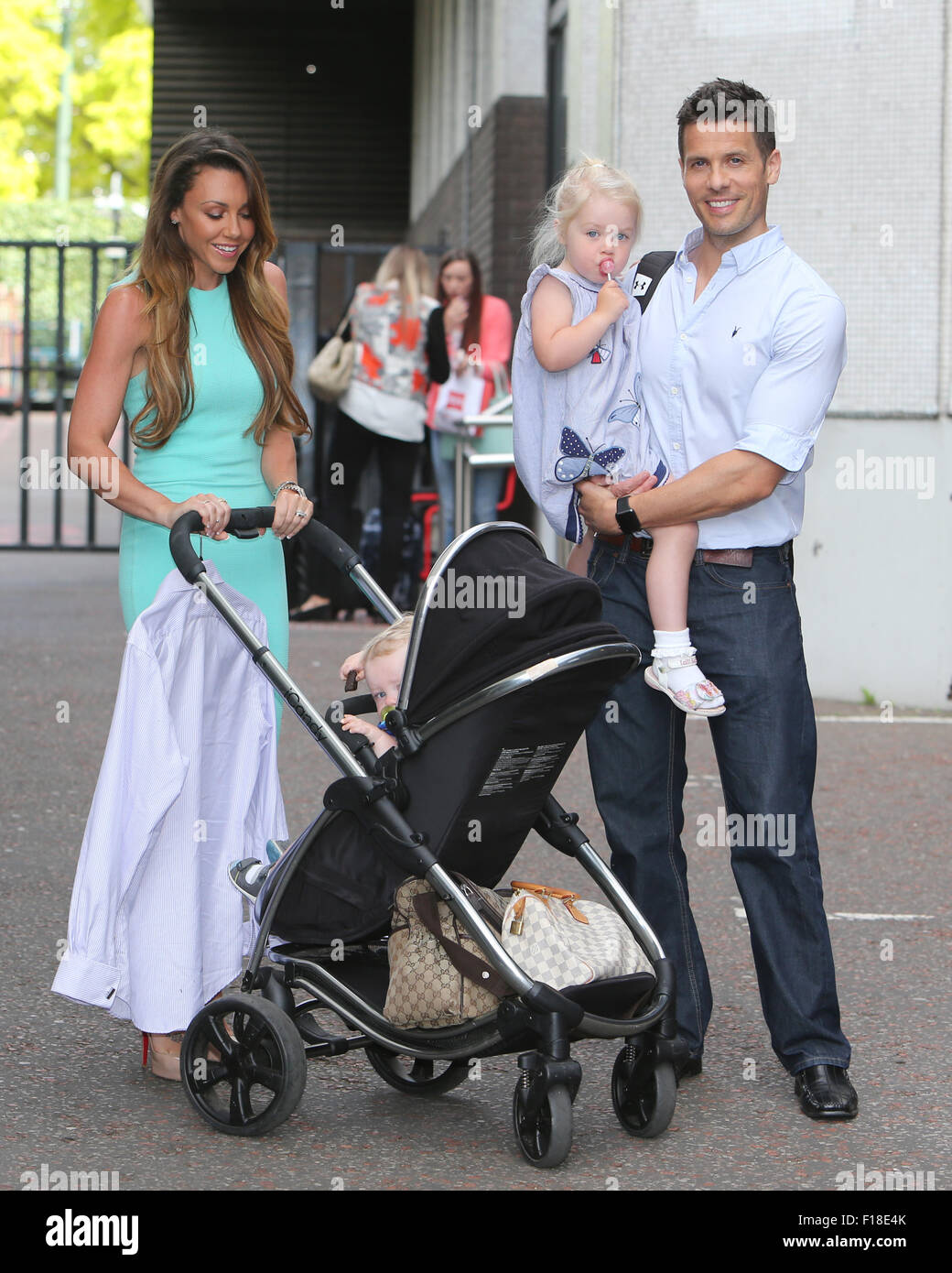 Michelle Heaton and her family outside ITV Studios Featuring: Michelle ...
