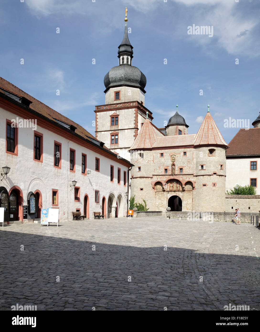 Festung Marienberg Fortress Scherenbergtor, Würzburg, Bavaria, Germany ...