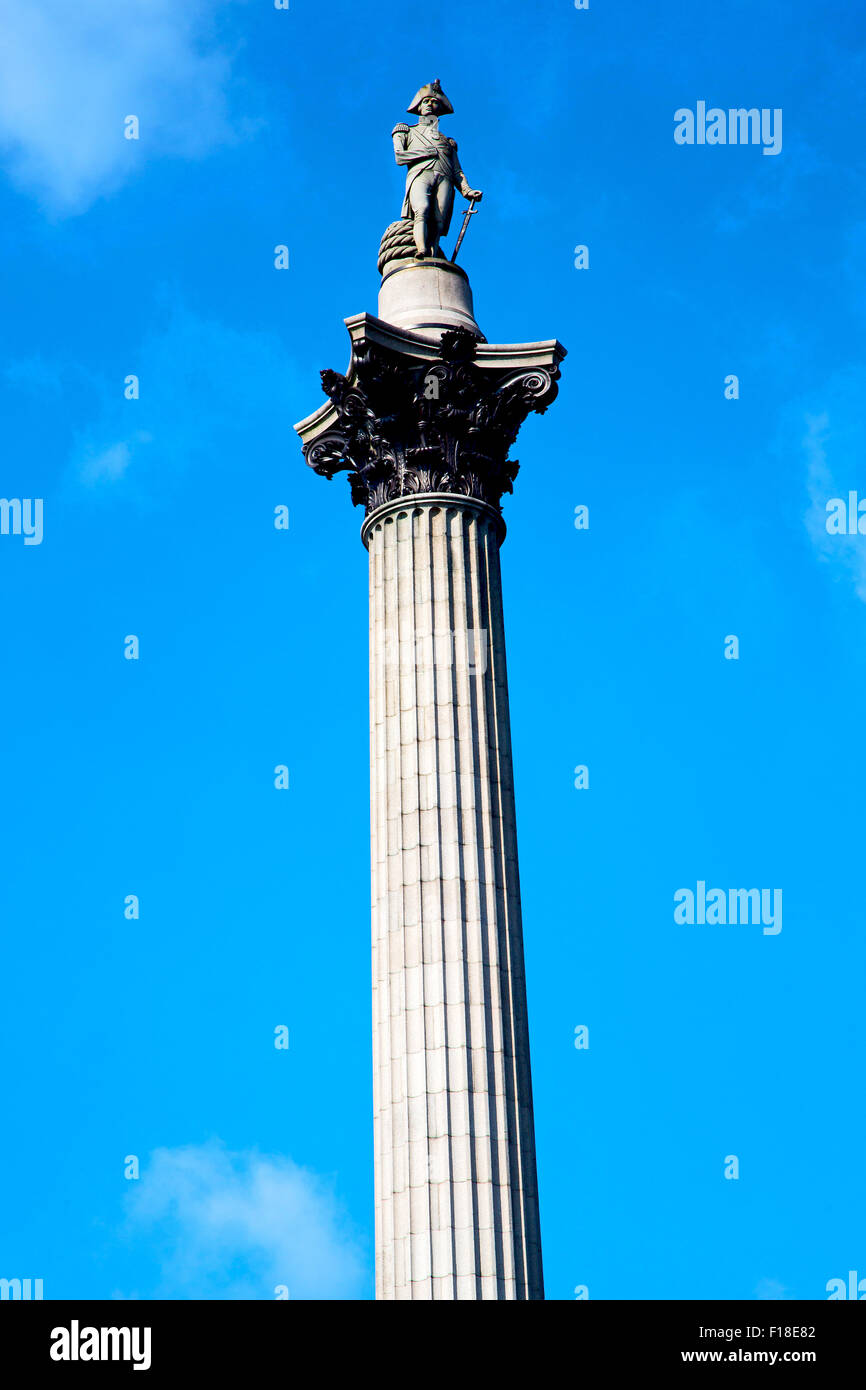 column in london england old architecture and sky Stock Photo - Alamy