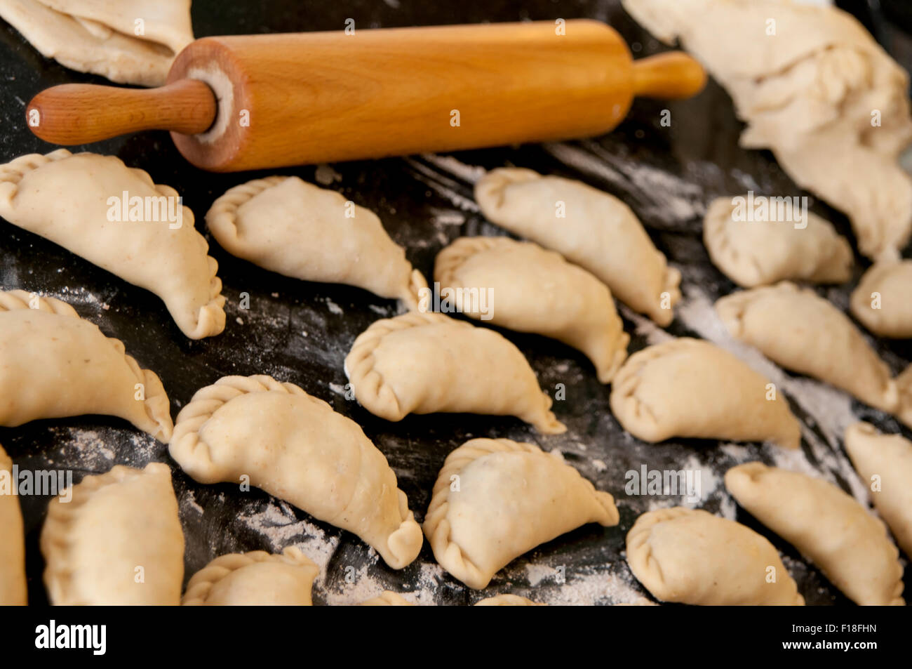 making homemade patty from Indonesia Stock Photo - Alamy