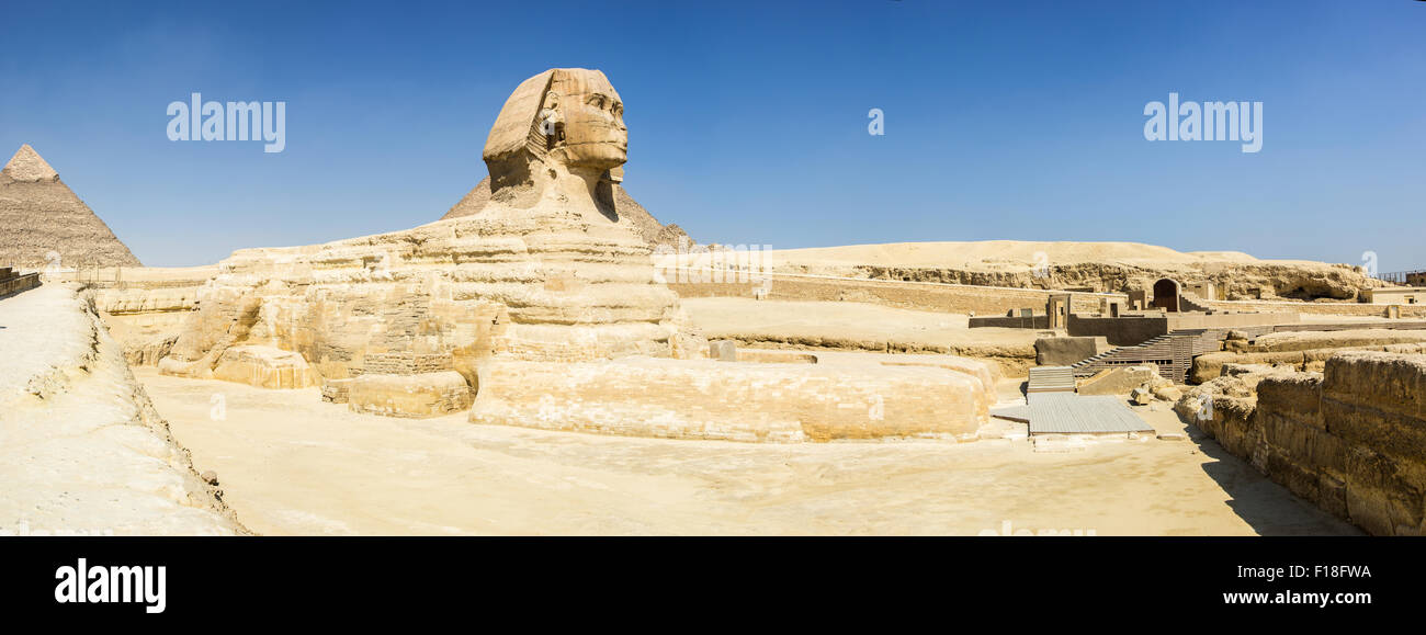 a panoramic view of the Sphinx of Giza, Egypt Stock Photo - Alamy