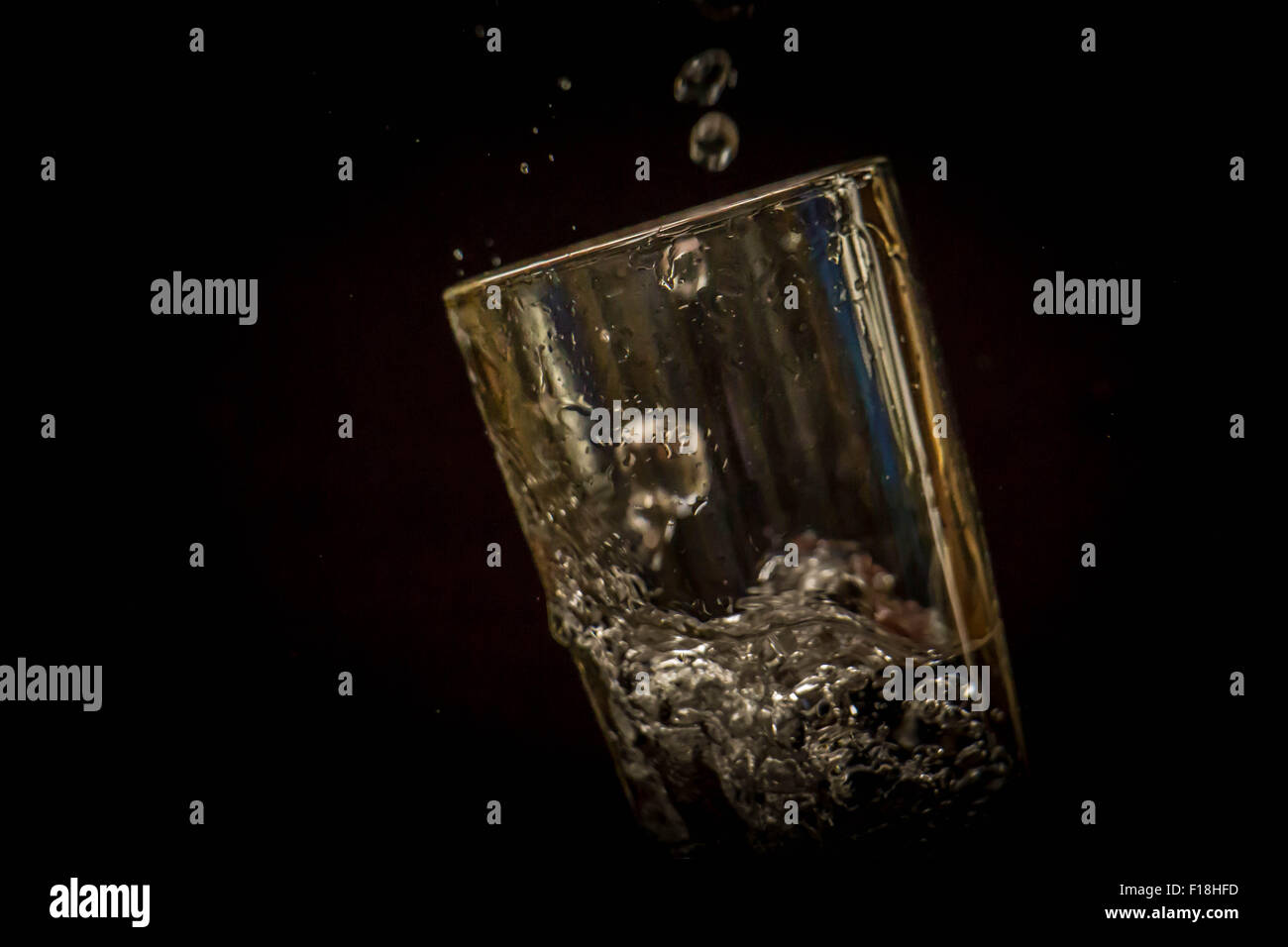 glass, full, water, overflow, cafe, drink, concept, restaurant, light ...