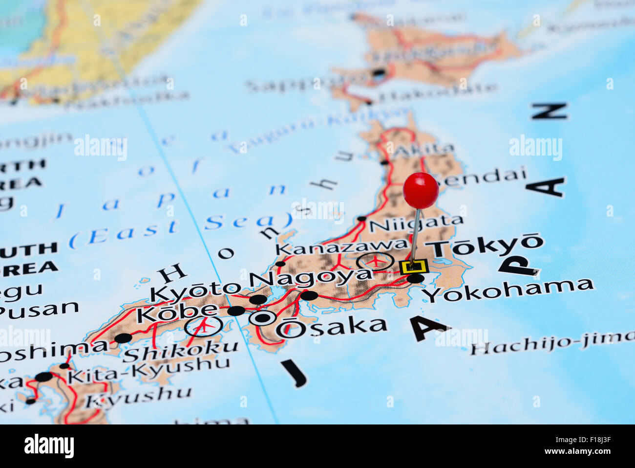 Japan asia map hi-res stock photography and images - Alamy