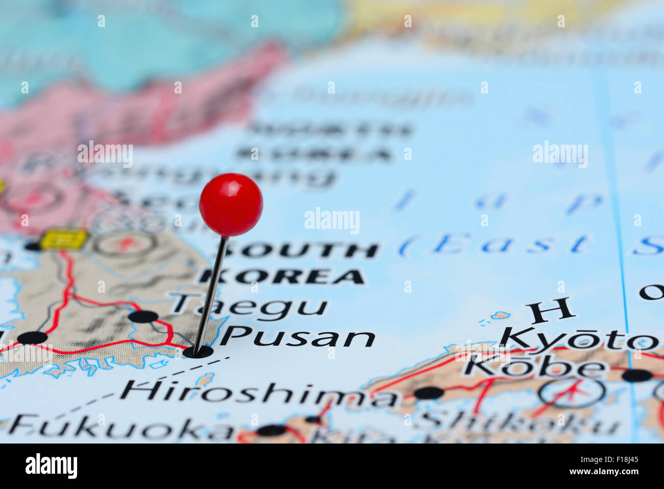 Pusan map hi-res stock photography and images - Alamy