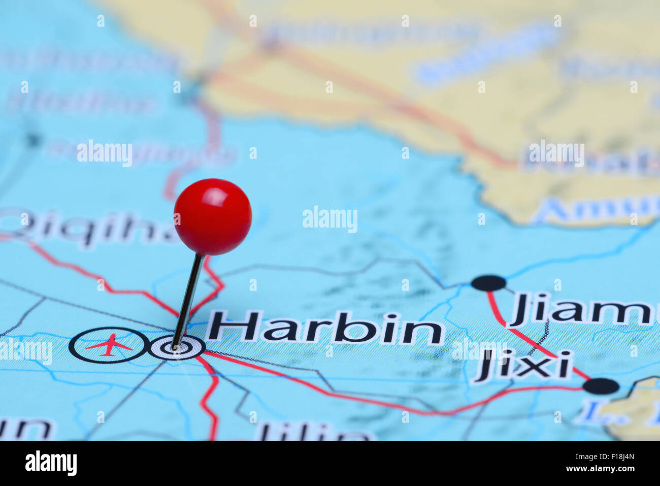 Map of harbin hi-res stock photography and images - Alamy