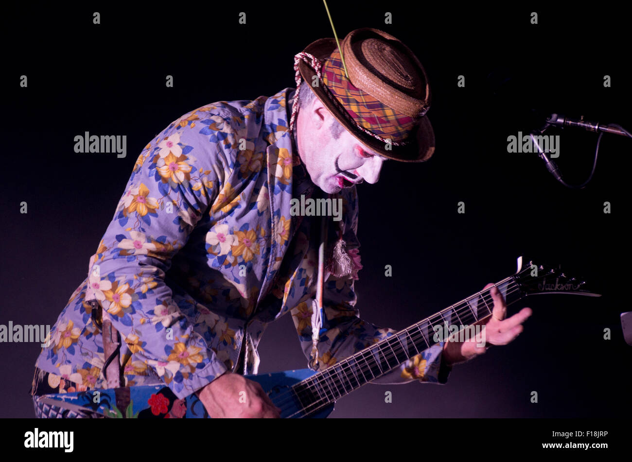 Leeds, UK. 29th Aug, 2015. Limp Bizkit perform on the NME/Radio 1 Stage ...