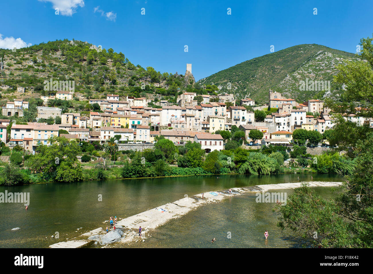 Roquebrun, Herault, Languedoc Roussillon, France Stock Photo - Alamy