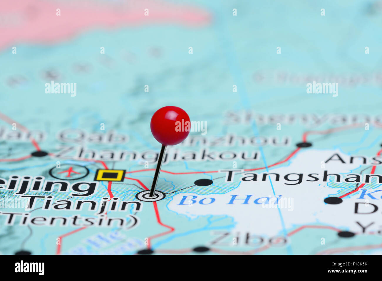 Tianjin map hi-res stock photography and images - Alamy