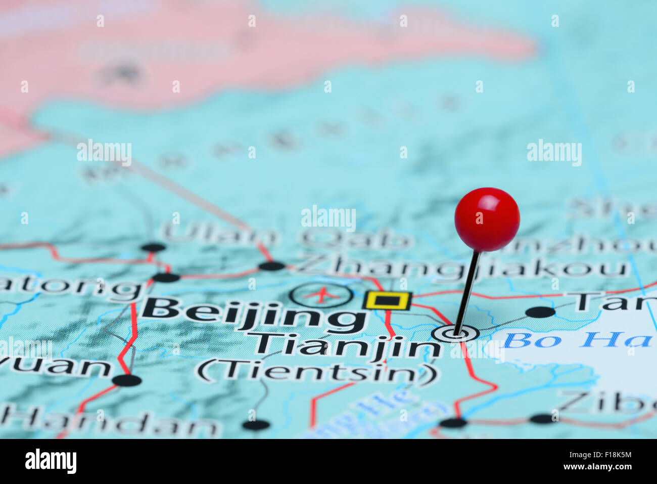 Tianjin map hi-res stock photography and images - Alamy