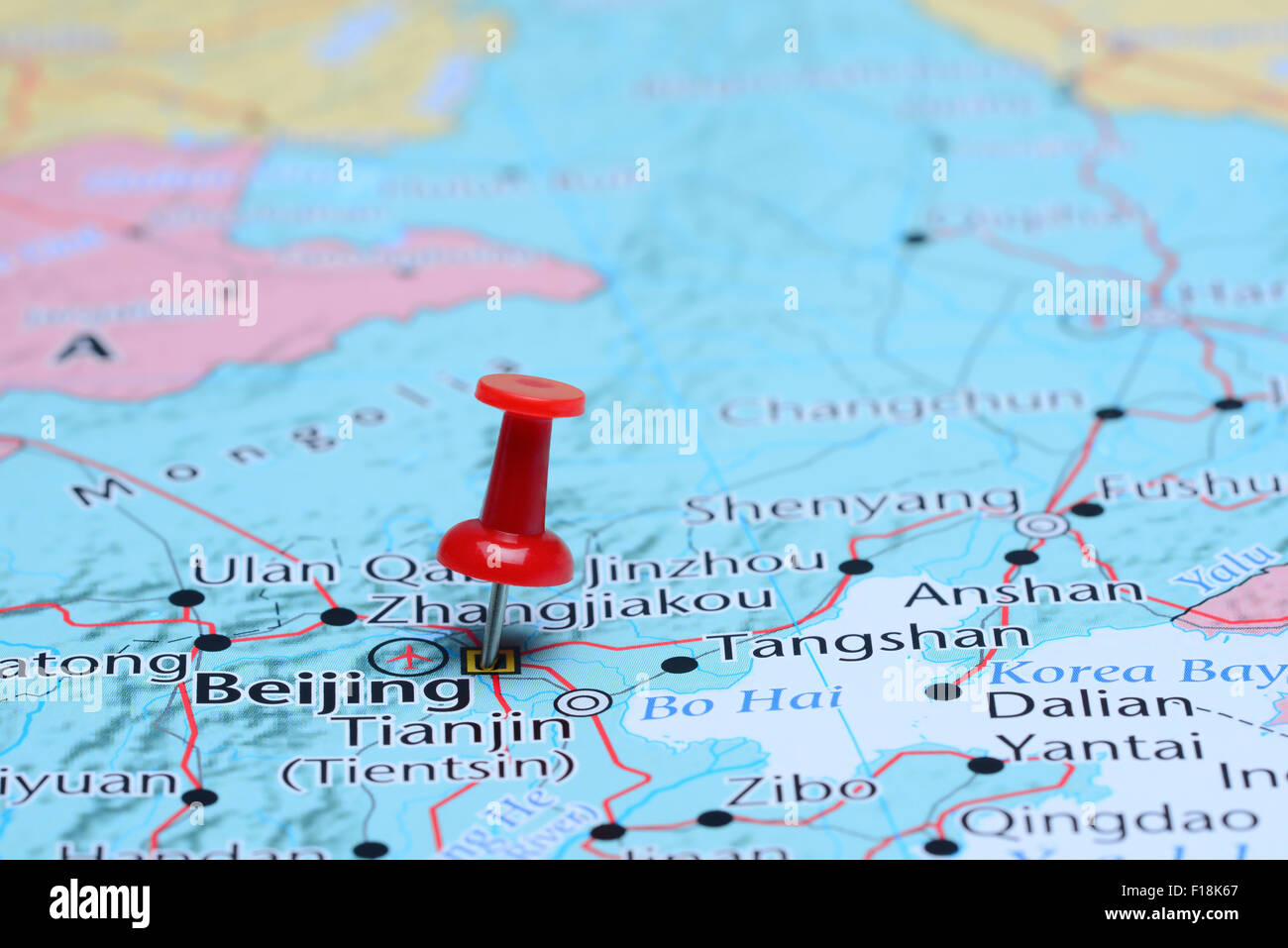 Beijing map pin hi-res stock photography and images - Alamy